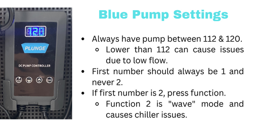 Suggested Pump Settings (The Plunge Gen 1) – Plunge Support